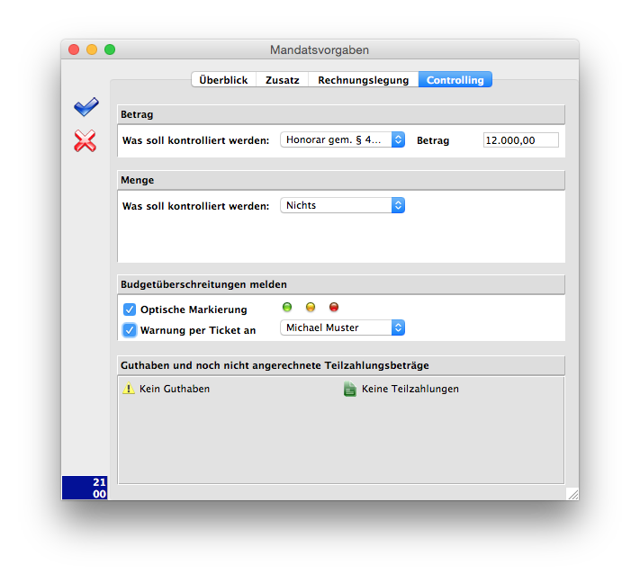 Case management – timesensor OFFICE