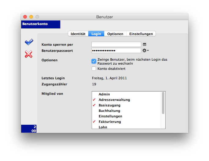 Administratorfunktionen – timesensor OFFICE